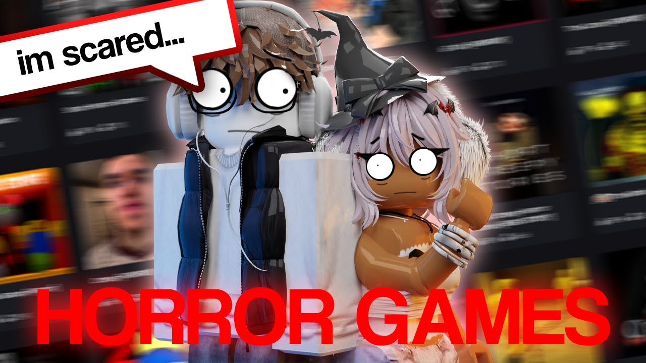 We played ROBLOX HORROR Games... (we got scared) - YouTube