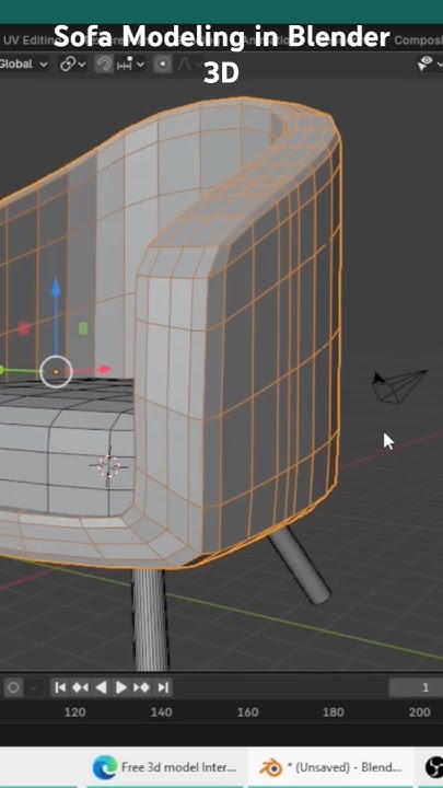 Create Furniture in Blender 3D | How to Model it. #3d #blender3d #tutorial - YouTube