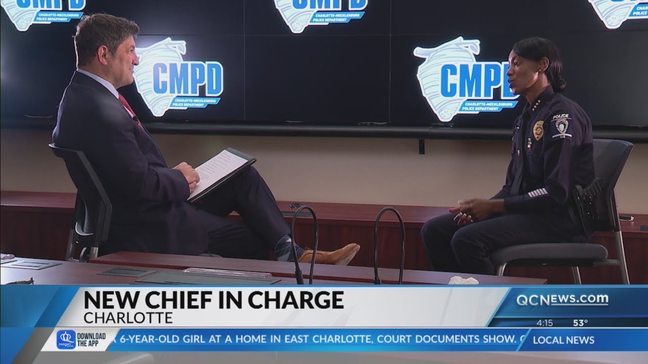 1-on-1 with new CMPD Chief Estella Patterson - YouTube