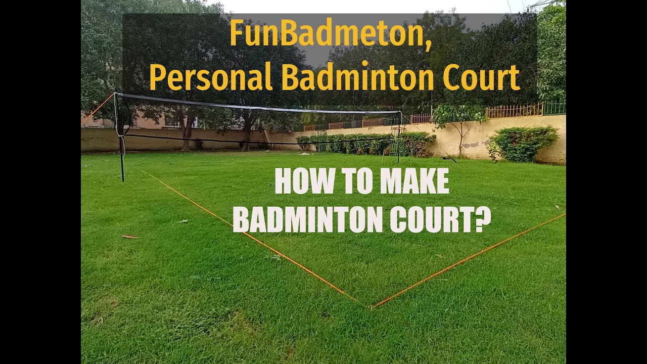 FunBadmenton, how to make your own Personal Badminton Court | Portable ...
