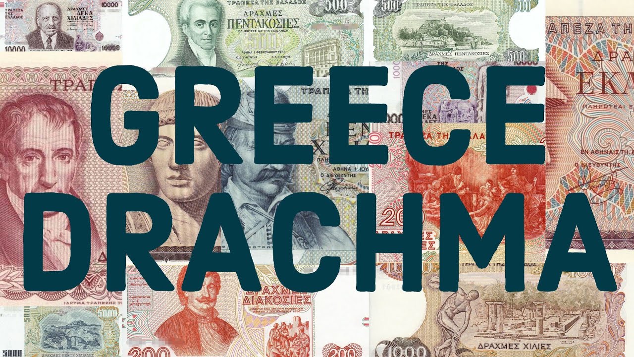 Banknotes,Bills of the Greece Drachma. Notes in circulation when the ...