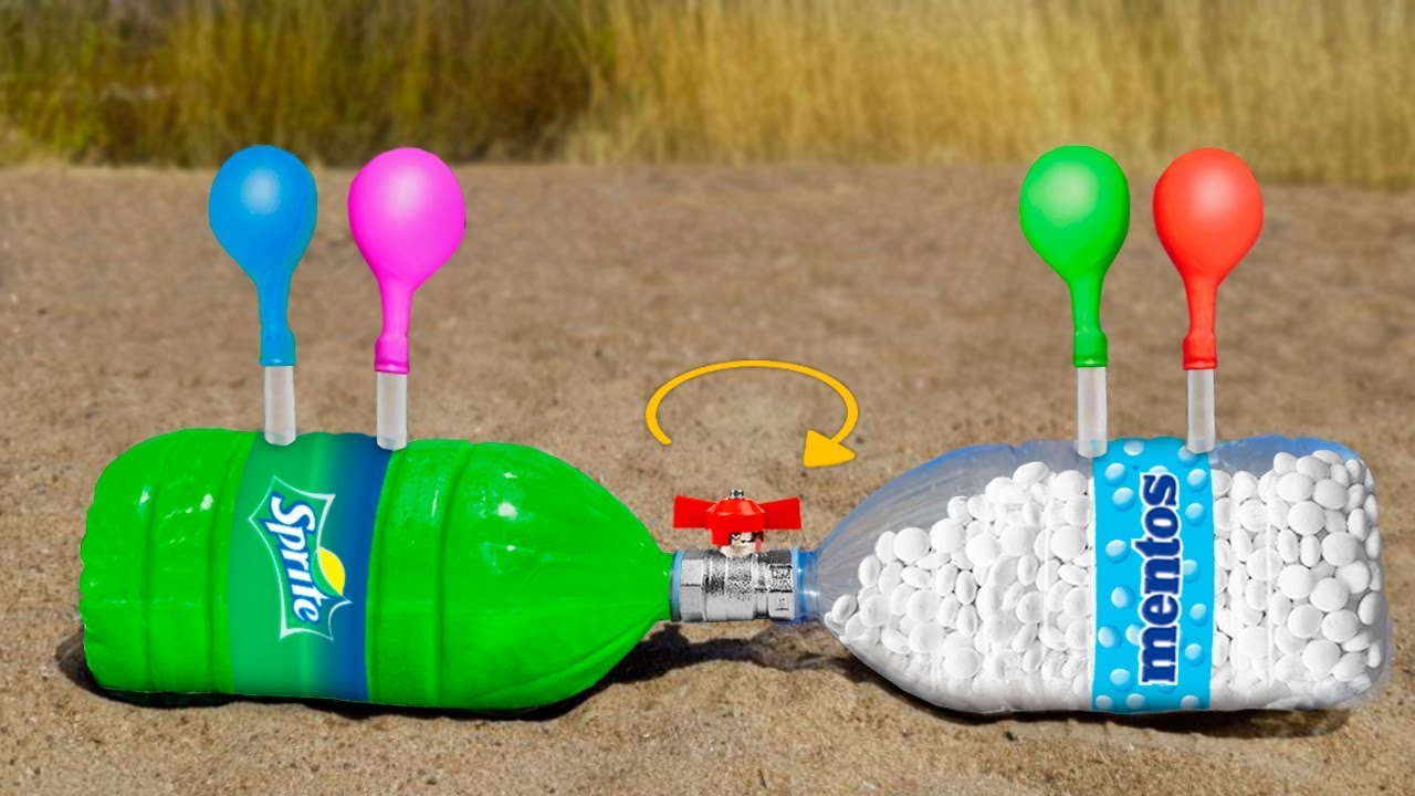 Experiment: Sprite, Mentos and Balloons! - YouTube