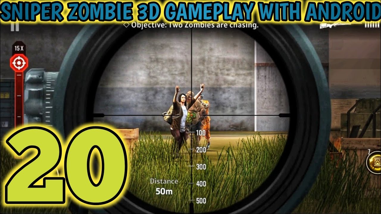 Sniper Zombie 3D Gameplay with Android phone | Zombie shooting games ...