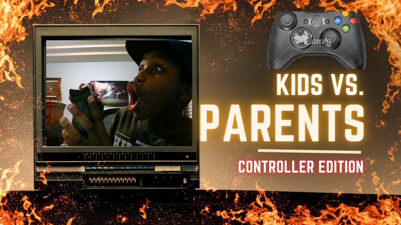 Kid vs parents on controller - YouTube