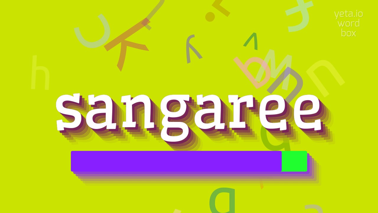 HOW TO PRONOUNCE SANGAREE? #sangaree - YouTube