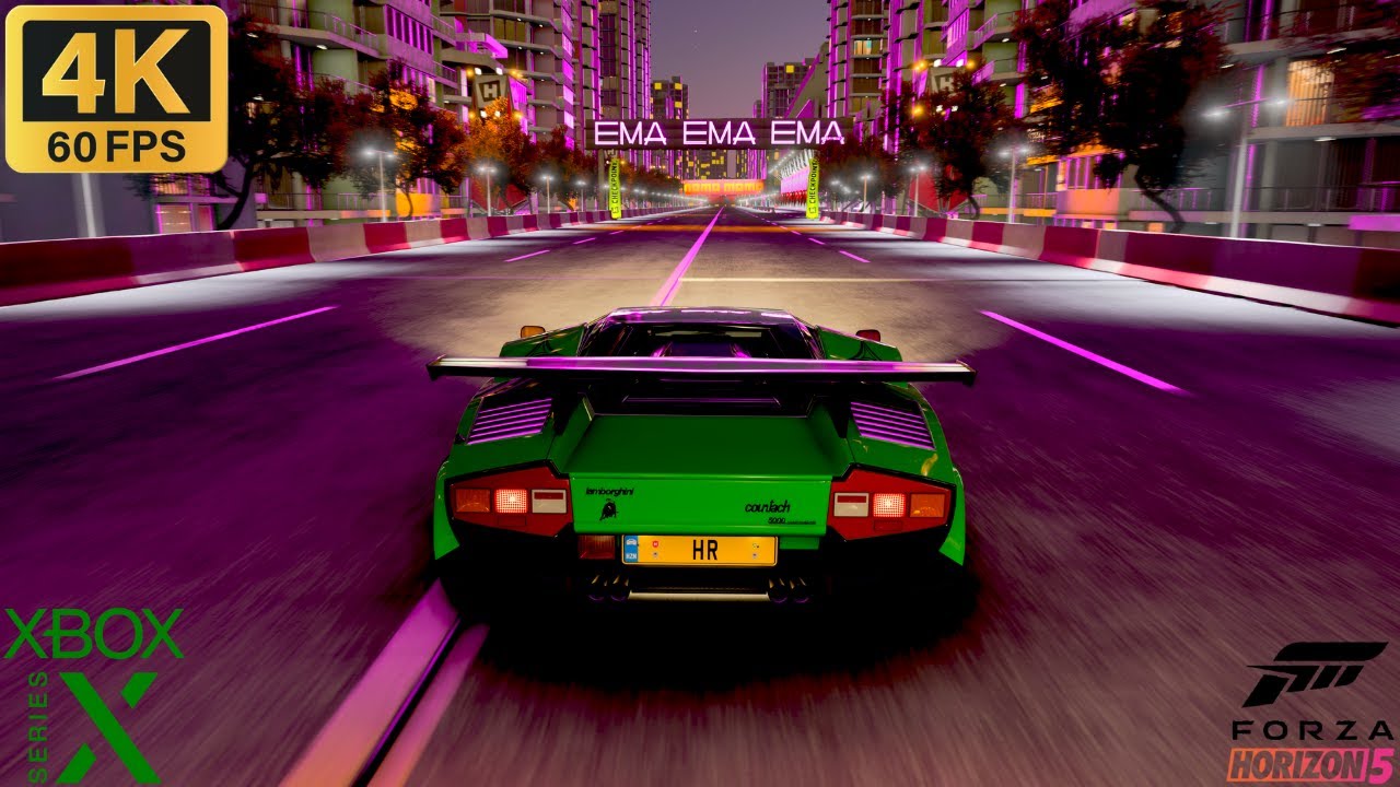 🏎️ Miami Vice Vibes! Lamborghini Countach LP5000 QV | FH5 Event Race ...