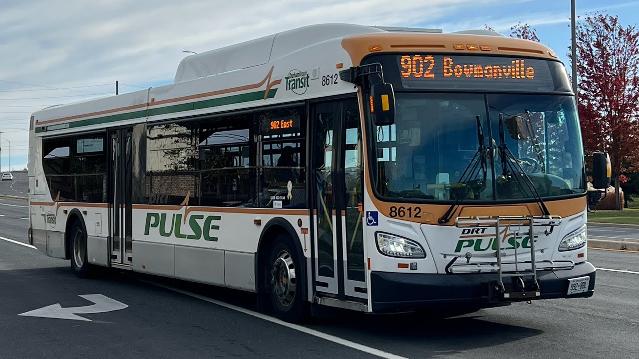 Ride video: Durham Region Transit Pulse XD40 8612 || 902 Bowmanville ...
