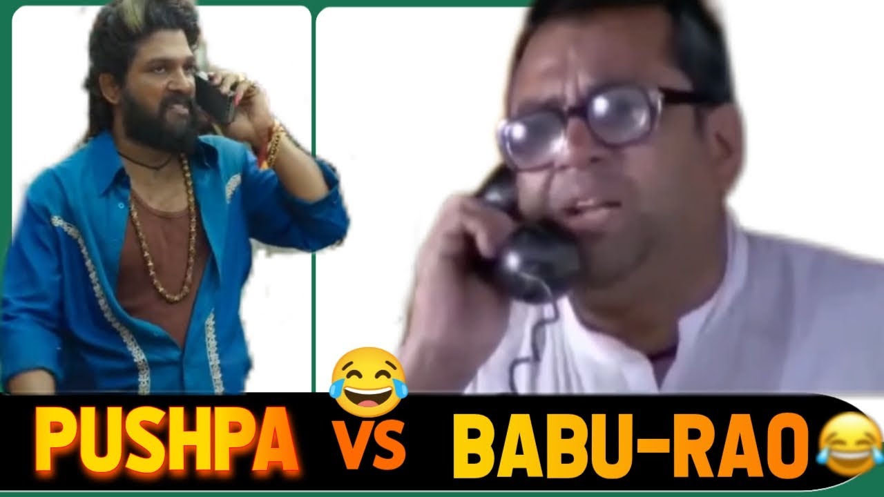 Pushpa Vs Babu Rao || Pushpa The Rampage Funny Meme Conversation - YouTube