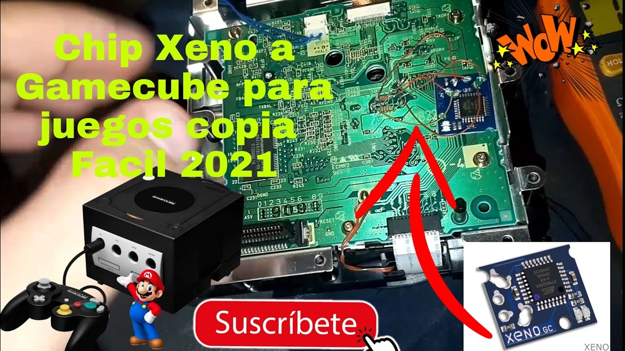 Chip Xeno a Gamecube para leer juegos copia (Facil instalación ) - YouTube