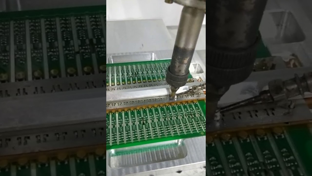 linear axis point soldering machine - YouTube