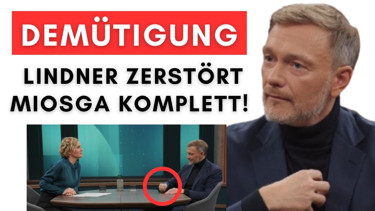 Lindner zerstört Miosga für Kuschel-Interviews mit Scholz & Habeck! - YouTube