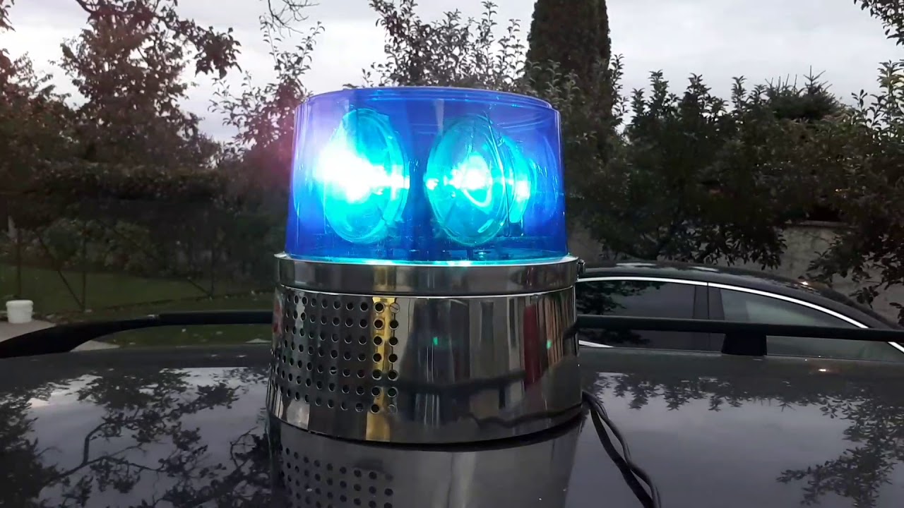 PA LIGHT Federal Signal CJ 284 BLUE - YouTube