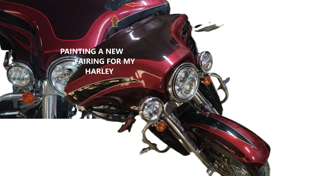 Motorcycle DIY Paint on my Harley fairing - YouTube