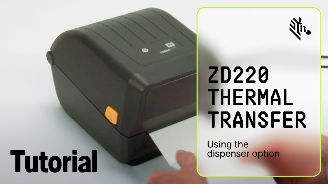 Using the Dispenser Option on Your ZD220t Printer | Zebra - YouTube