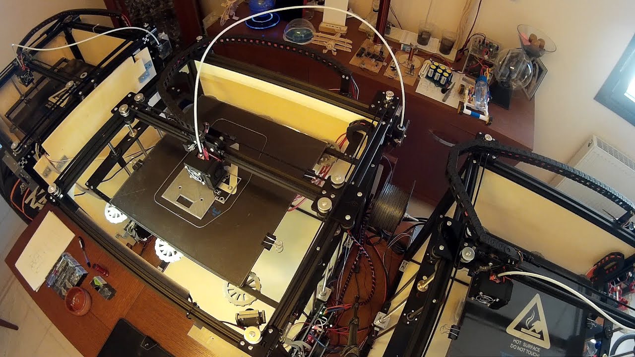 TronXY X5S MKS GEN L 32 microsteps test print - YouTube