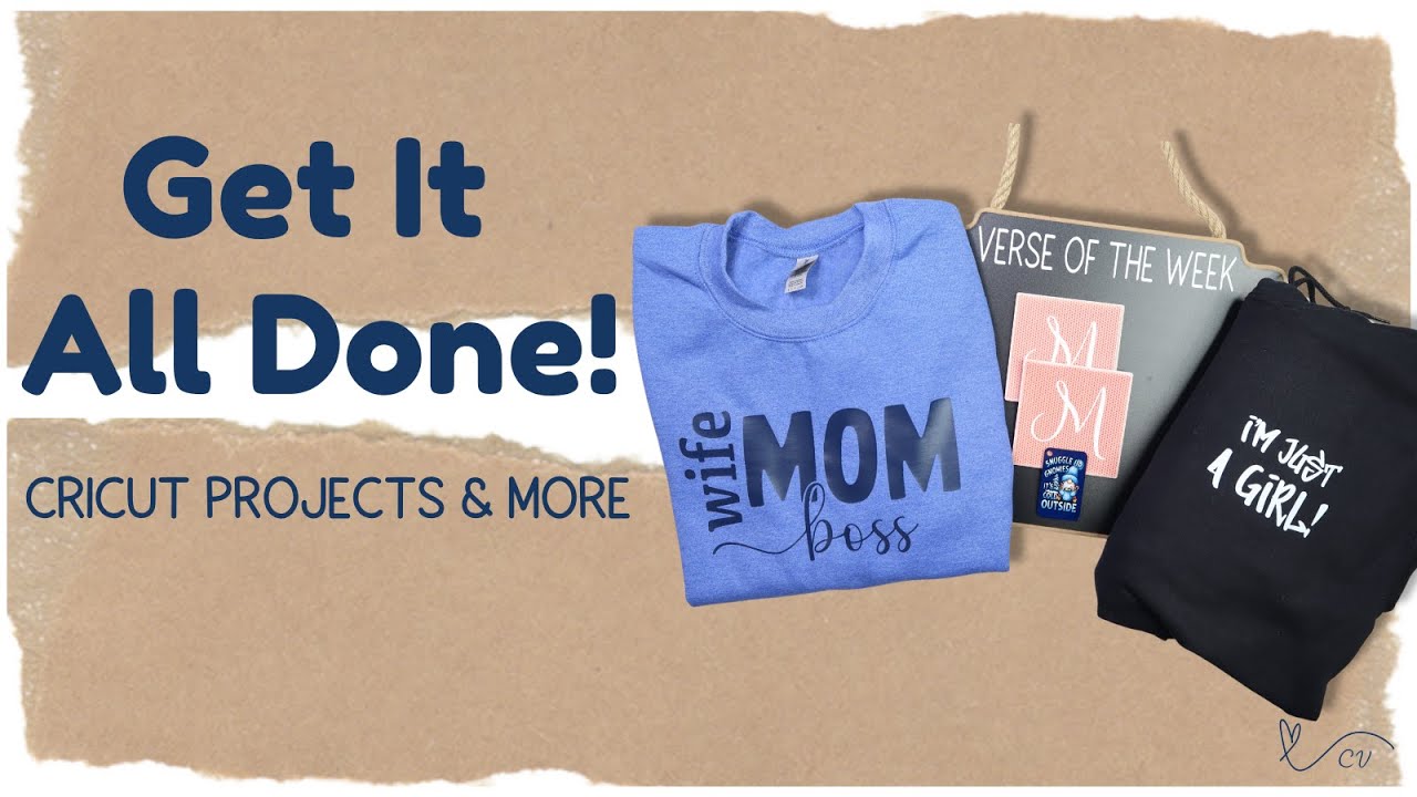 GET IT ALL DONE! | Cricut Projects & More | Craft With Me - YouTube