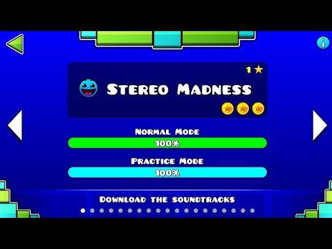 Geometry dash | checkpoint mode(level 1) Stereo madness | - YouTube