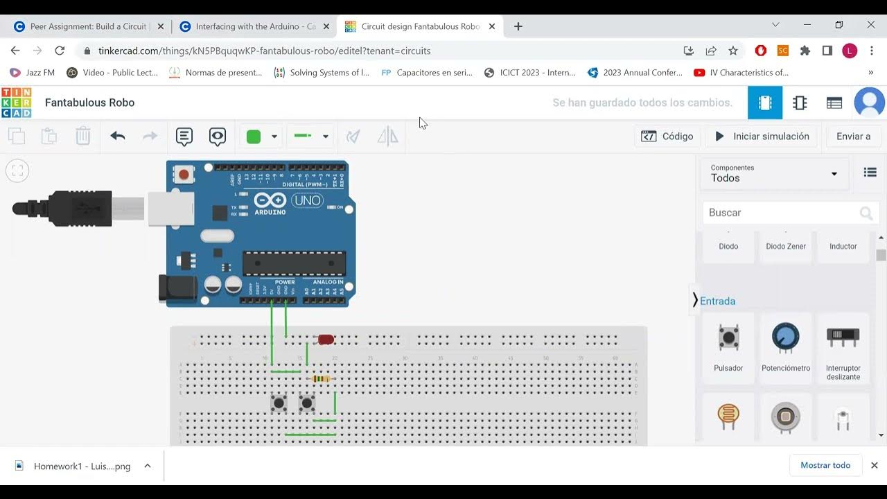 Arduino training - Homework 1 - YouTube