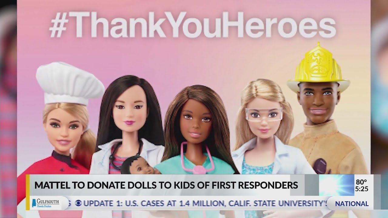 Mattel to donate Barbies to children of first responders - YouTube