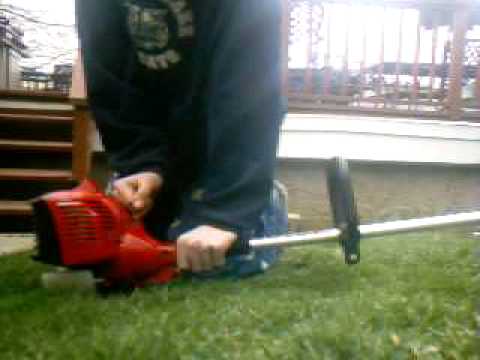 my homelite string trimmer - YouTube