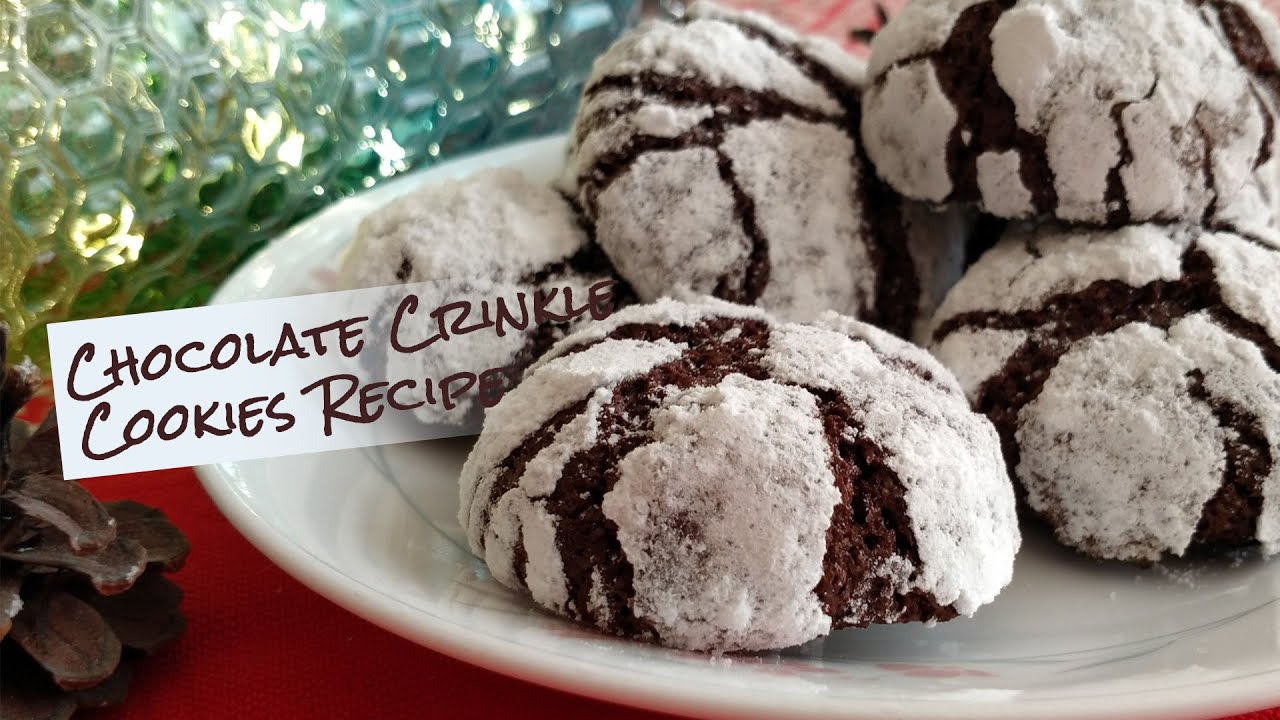 Chocolate Crinkle Cookies Recipe | Holiday Cookies Recipe - YouTube