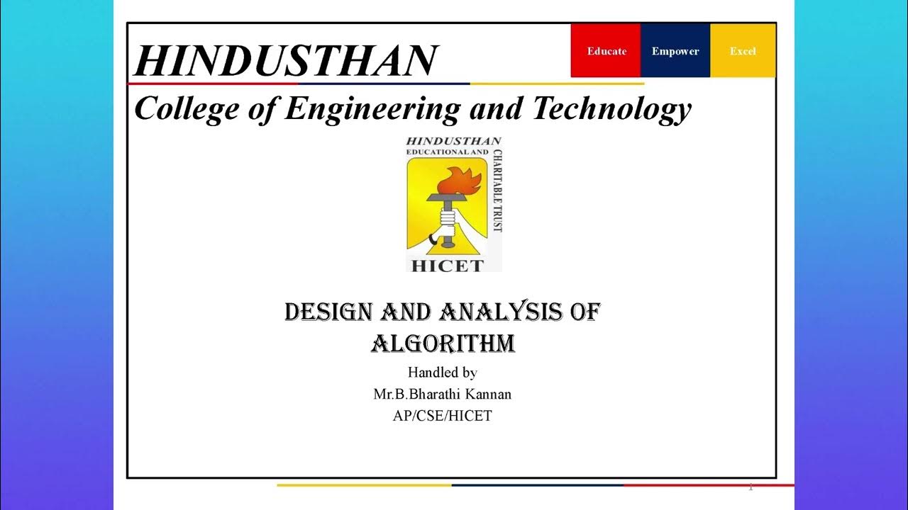 Design Analysis and Algorithms - Quick Sort - YouTube