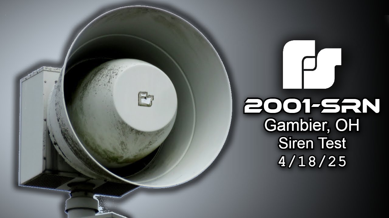 FS 2001-SRN Siren Test - Alert - Gambier, OH - YouTube
