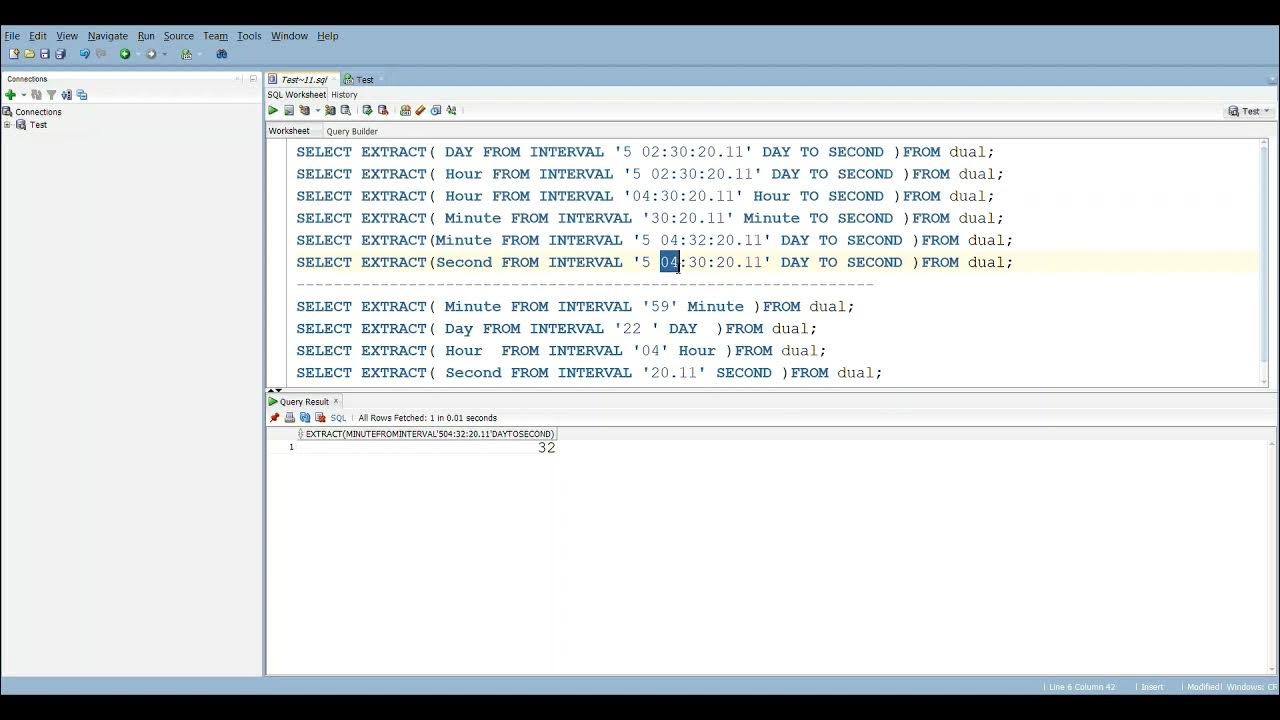 Just Know How Extract Function Works In Interval Day To Second Cvideos Oraclesql