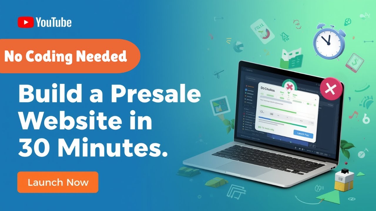 Build a PRESALE WEBSITE in 30 Minutes WITHOUT Coding - YouTube