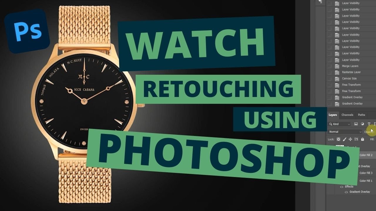 How to Retouch a Watch Using Photoshop (watch face retouching included ...