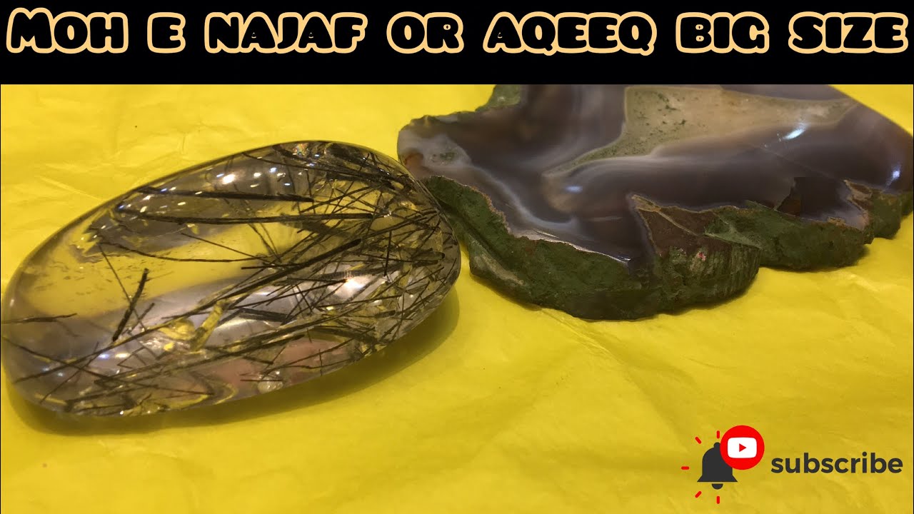 Moh e najaf stone or Aqeeq stone big size #gemsmaster #najaf #pakistan ...