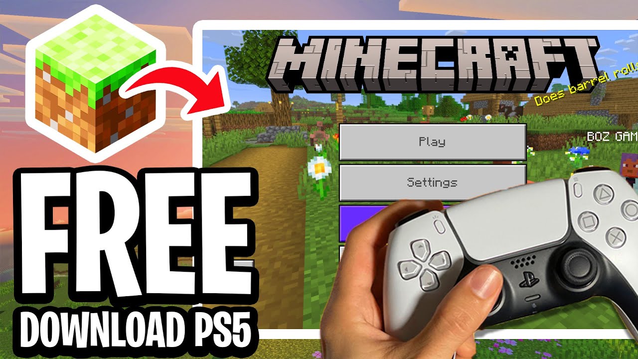 How To Download Minecraft Bedrock Edition For FREE On PS5 - Full Guide ...