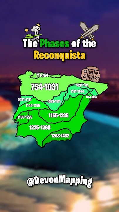 The Phases Of The Reconquista #map #mapper #mapping #geography #history ...