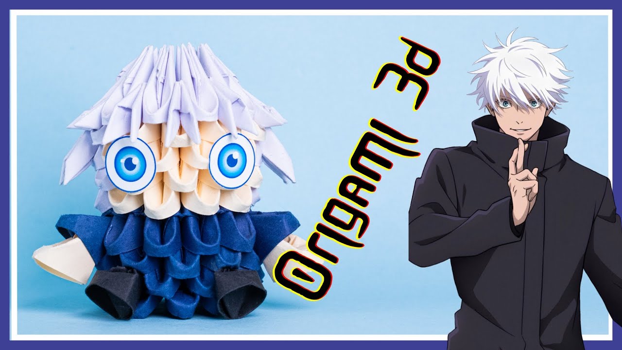 Cómo Hacer a SATORU GOJO en Origami 3D 😰 - YouTube