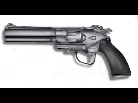 Realistic 3d Revolver Draw With Pencil - YouTube