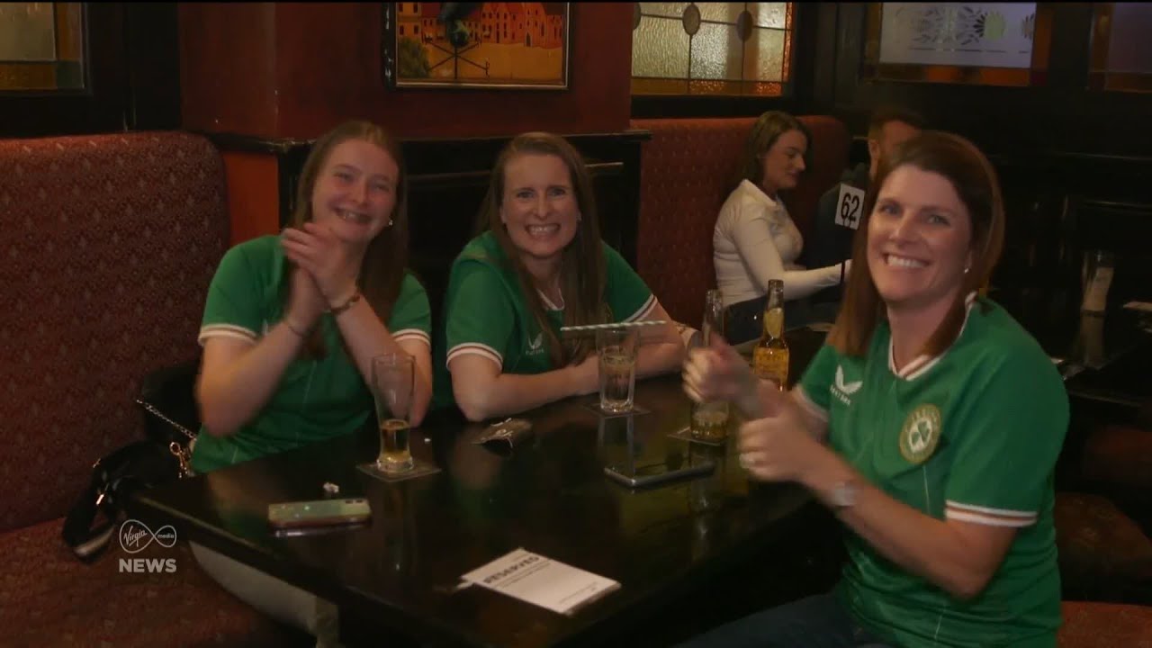 Irish fans in Sydney react to the 2-1 defeat to Canada. - YouTube