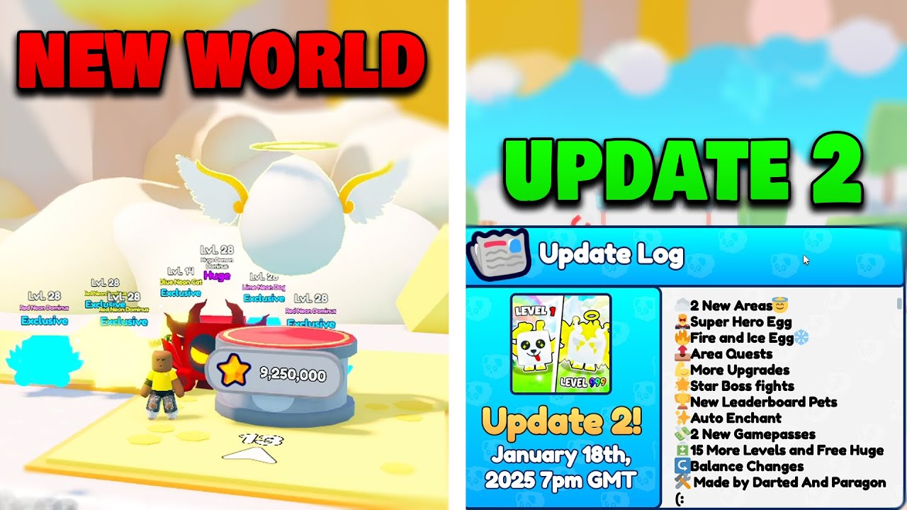 Pet Star Simulator Update 2 New World, Pets & MORE | Roblox - YouTube