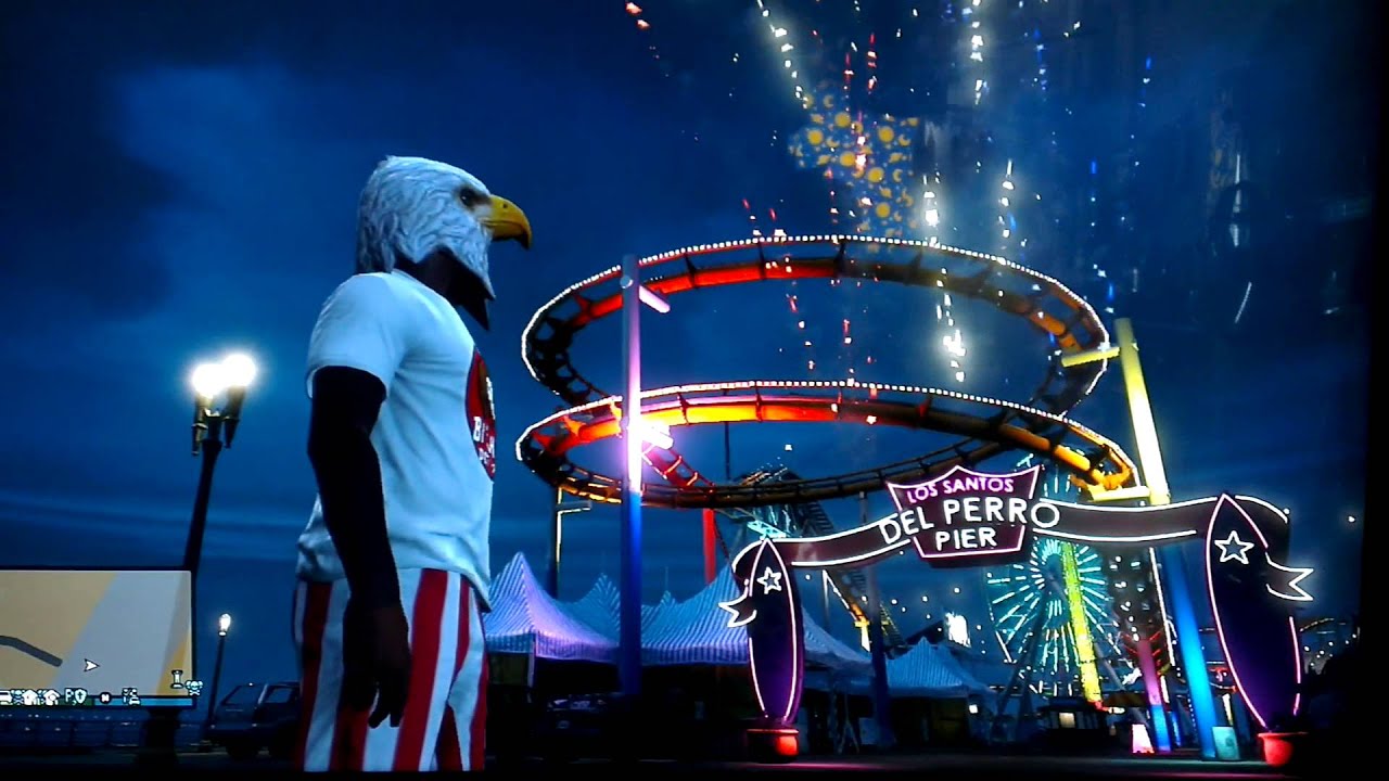 GTA Online July 4th Fireworks - YouTube