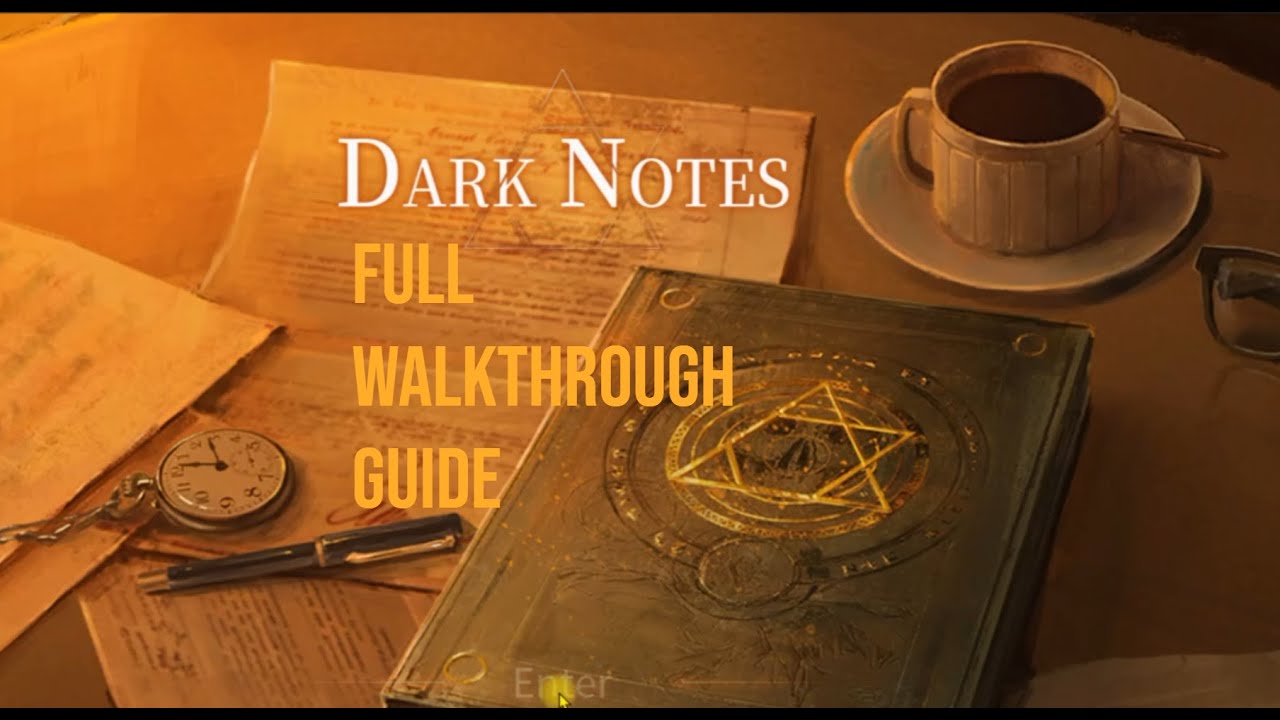 Dark Notes Full Walkthrough Guide - YouTube