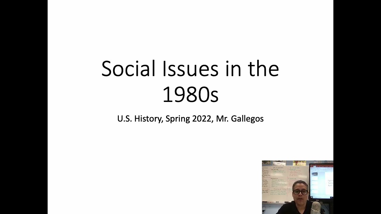 US History Lesson - Social Issues of the 1980s and 90s - YouTube