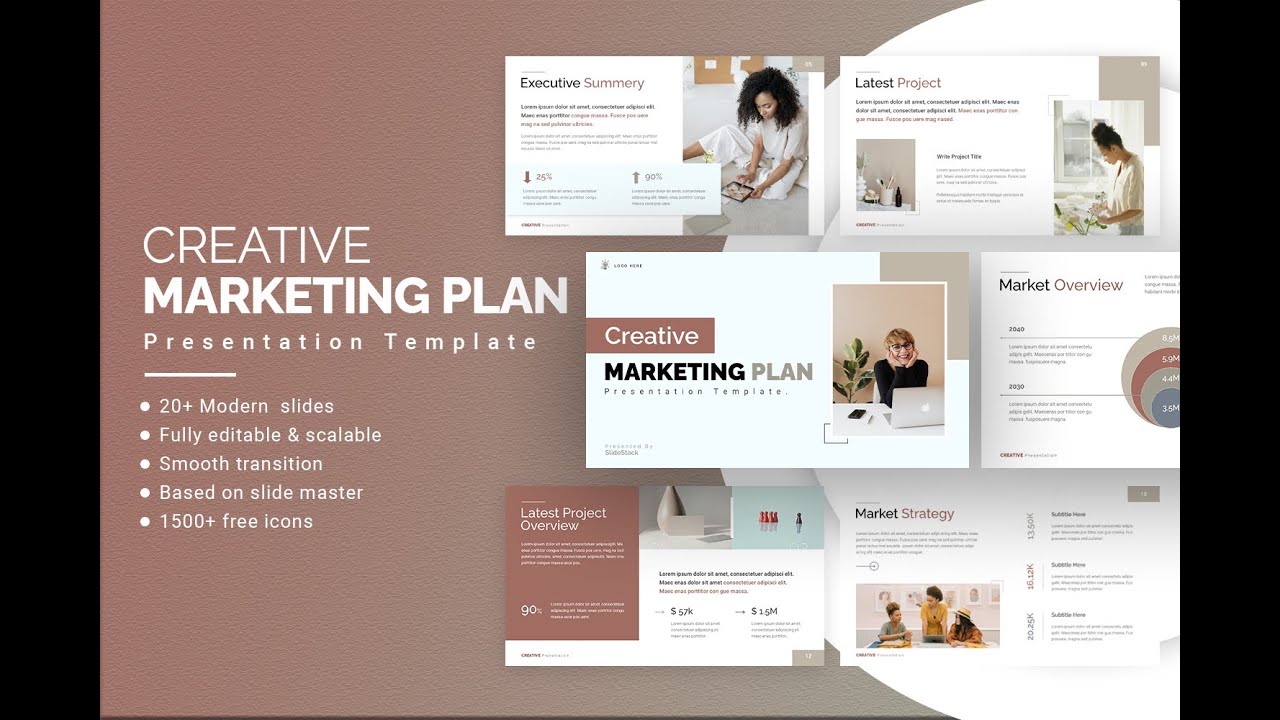 Creative marketing Plan presentation Template - YouTube
