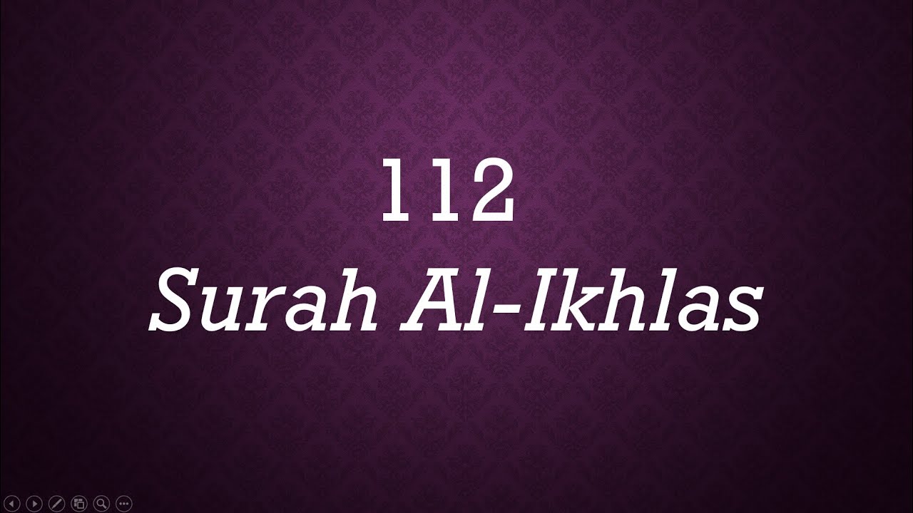Surah Al Ikhlas- english translation with transliteration #Allah # ...