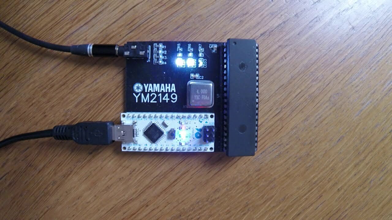 SkweeezardSec on YM2149 PCB board - YouTube