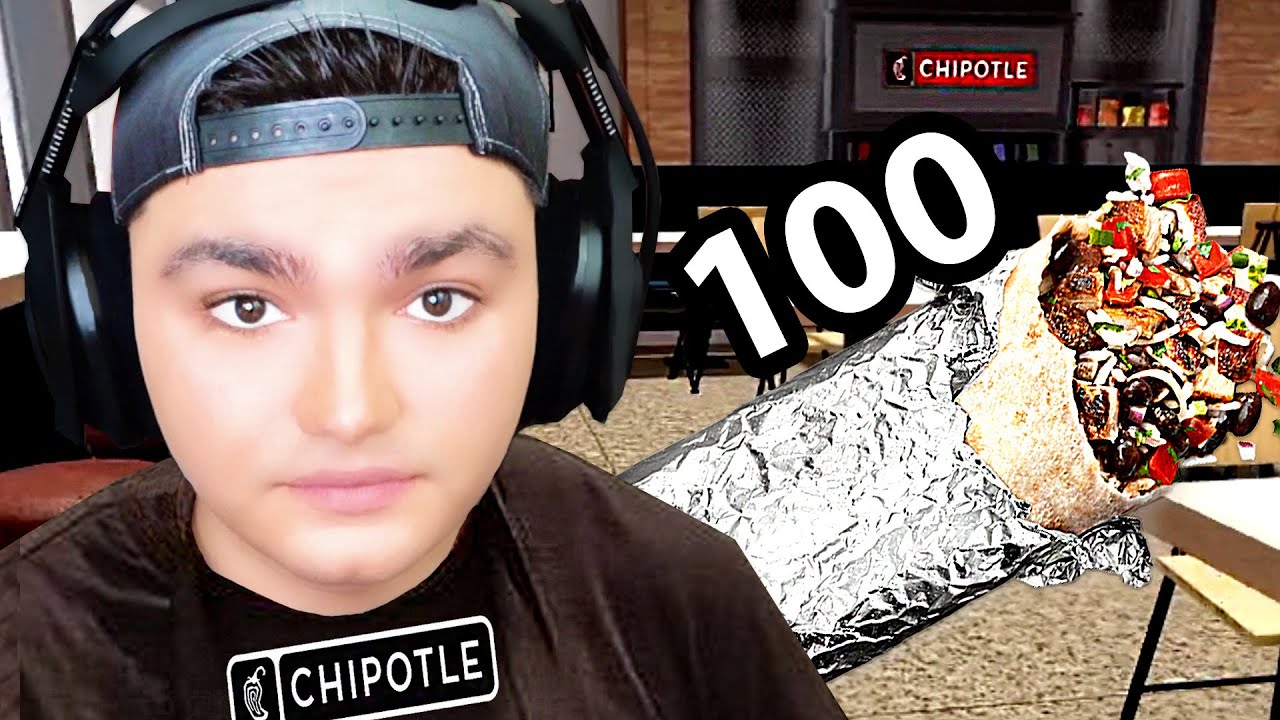 I MADE 100 BURRITOS!! (Roblox Chipotle Burrito Builder) - YouTube