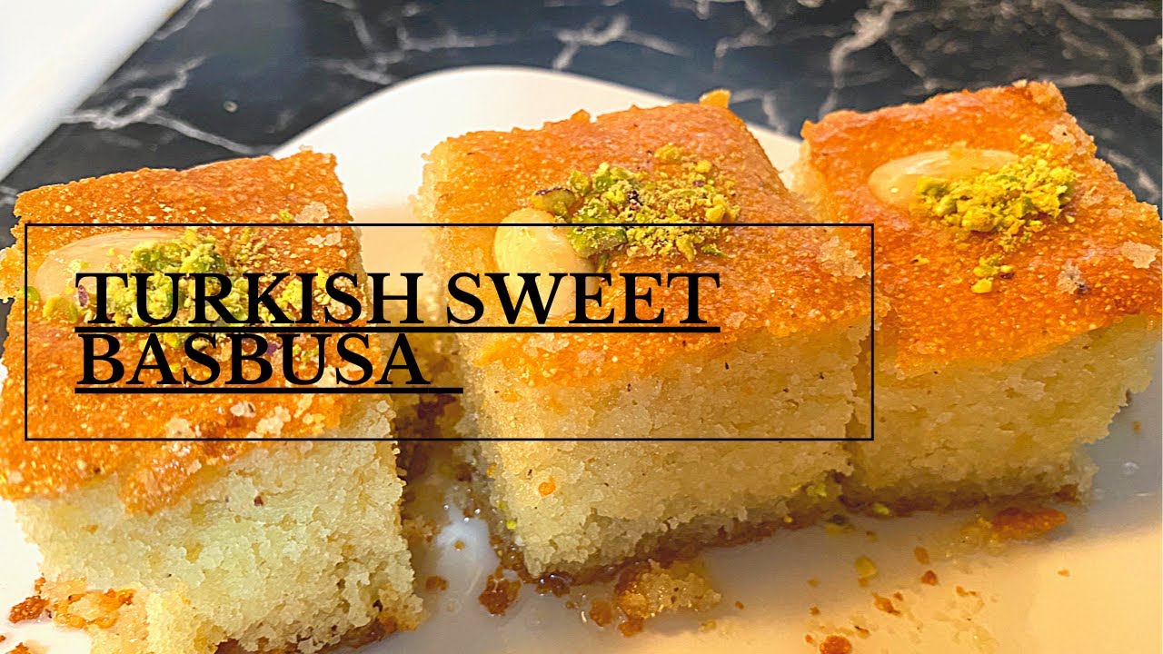 Middle East | Turkish sweet | BASBOUSA with OVEN | easy and simple ...