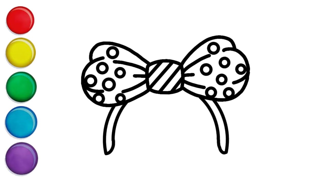 Cara menggambar bando lucu | How to draw cute bando headbands - YouTube