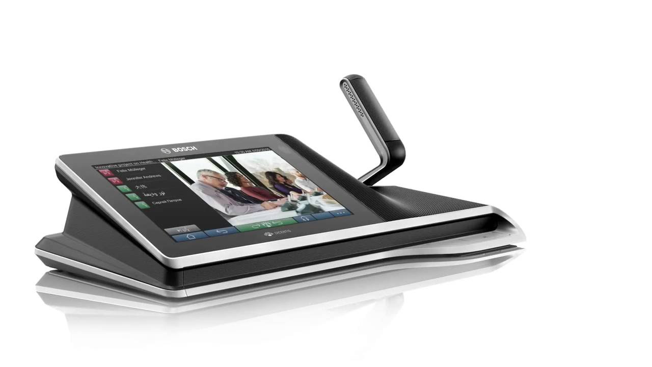 Bosch Products - DICENTIS Conference System with OMNEO - YouTube