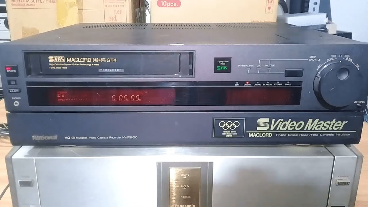 National NV-FS1000 S-VHS Video Master VCR - YouTube