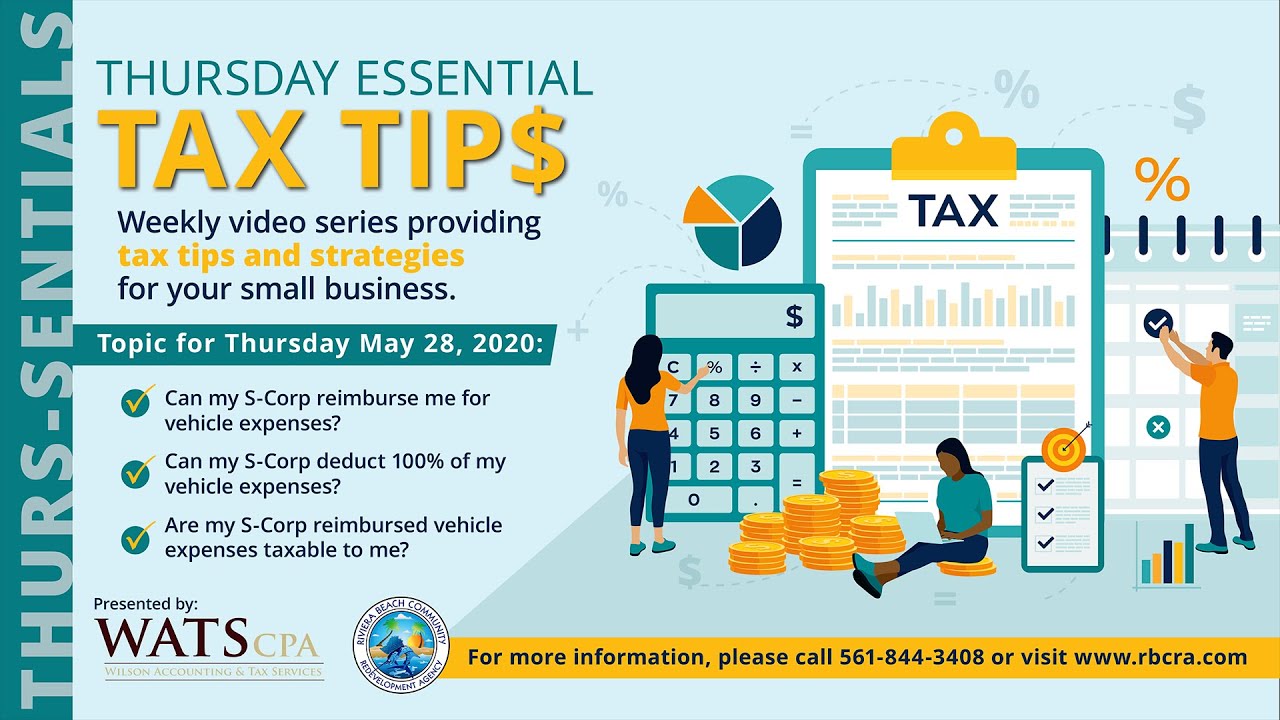 Tax Tips: Episode 2 - S-Corp & Vehicle Expenses - YouTube