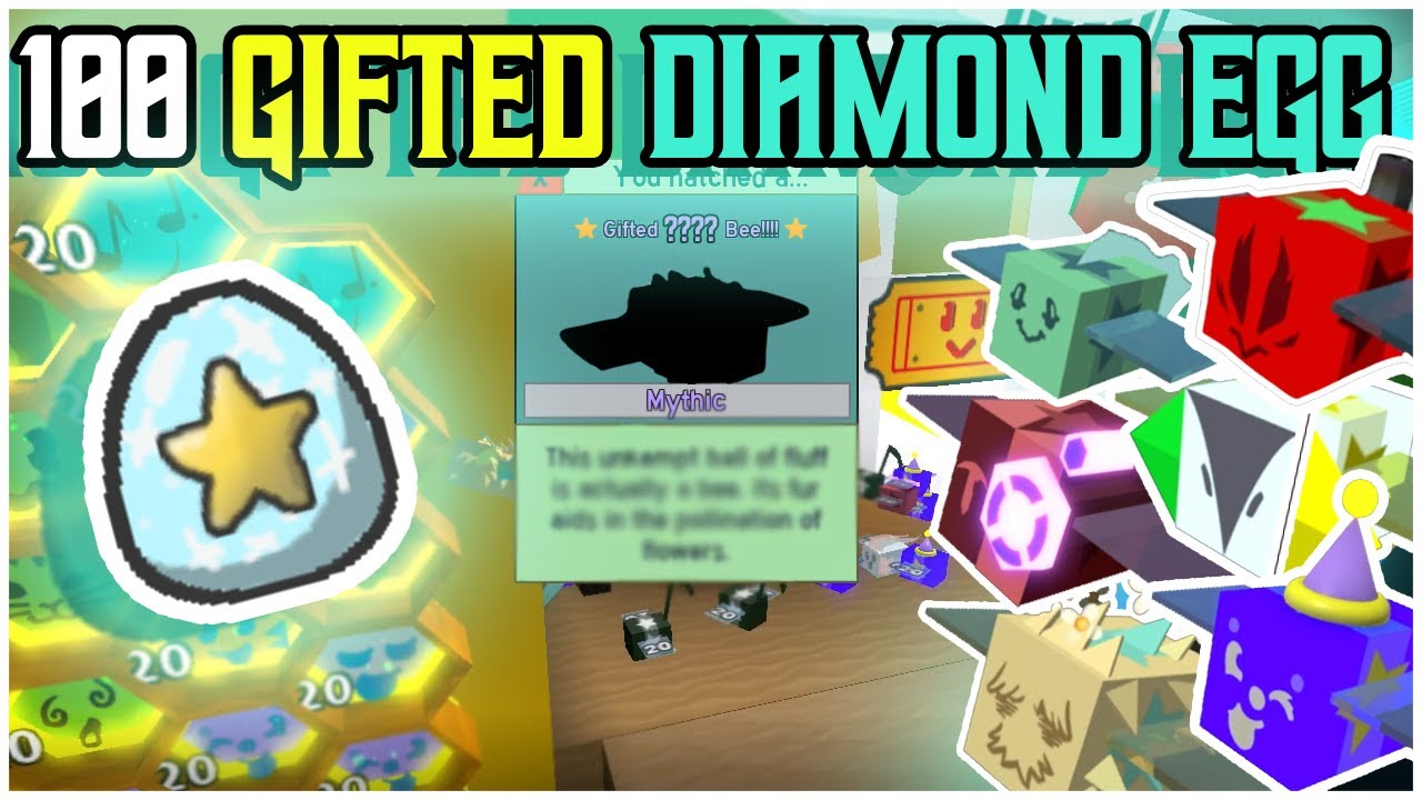 So I Used 100 Gifted Diamond Eggs... | Bee Swarm Simulator Test Realm ...